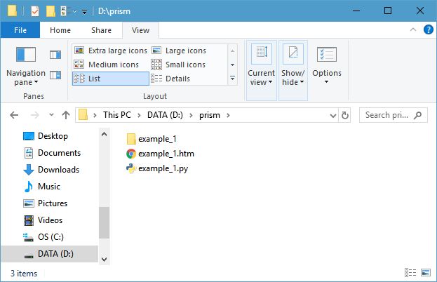 QuickStart PRISM 1 1 16 Documentation